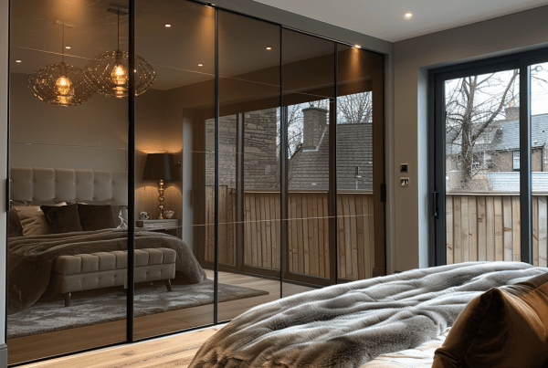 Glass fitted wardrobes | Smoked Glass, Sliding Doors
