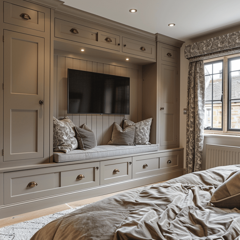 Fitted Wardrobes With Tv Space | Wardrobe Tv Units