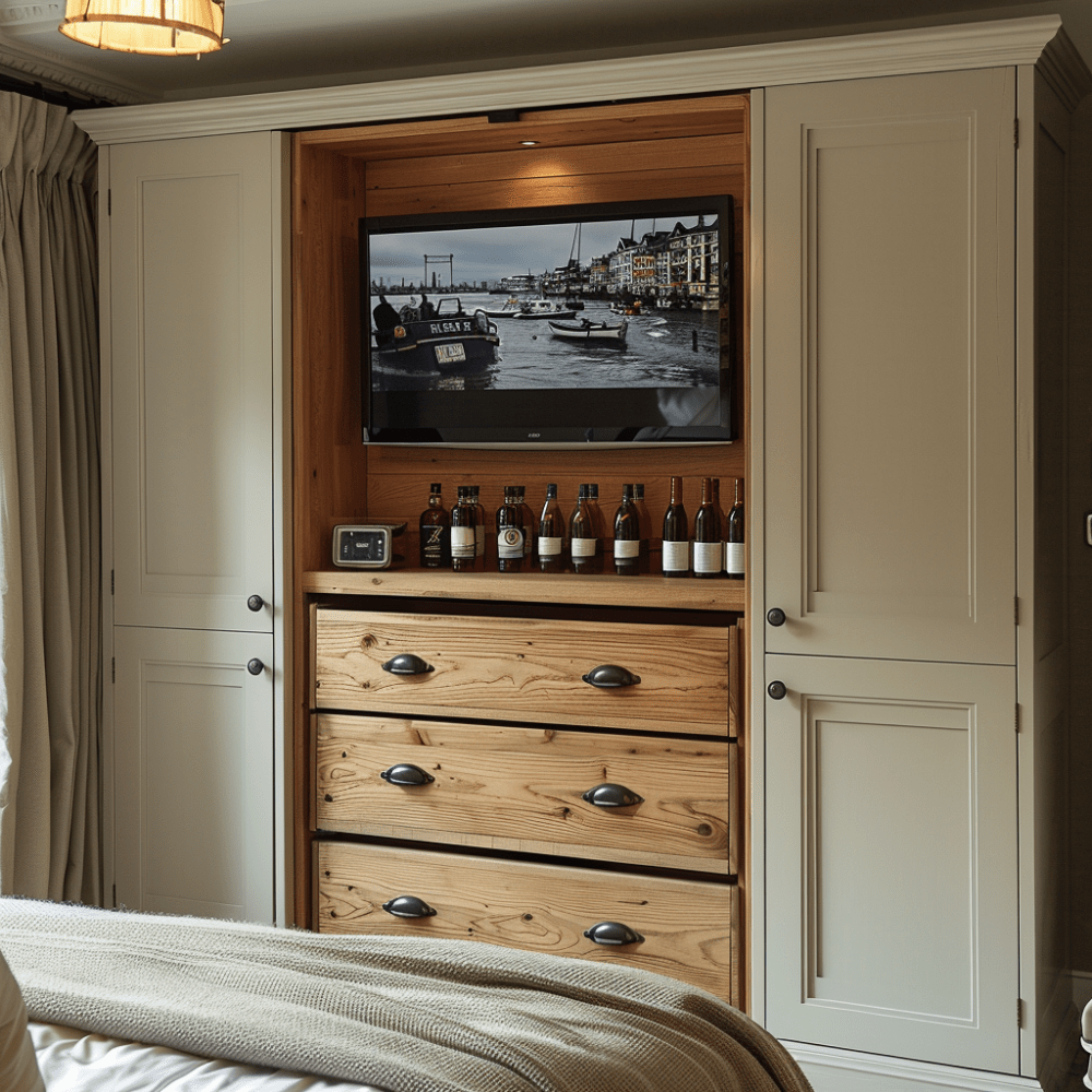 Fitted Wardrobes With Tv Space | Wardrobe Tv Units