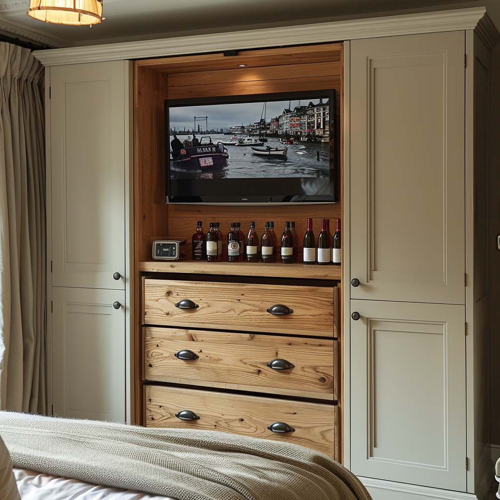 Fitted Wardrobes With Tv Space | Wardrobe Tv Units