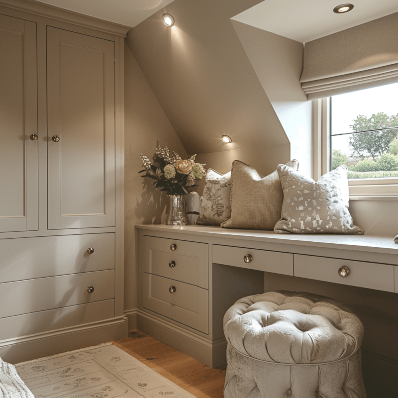 Fitted Wardrobes With Dressing Table - Thomas Matthew